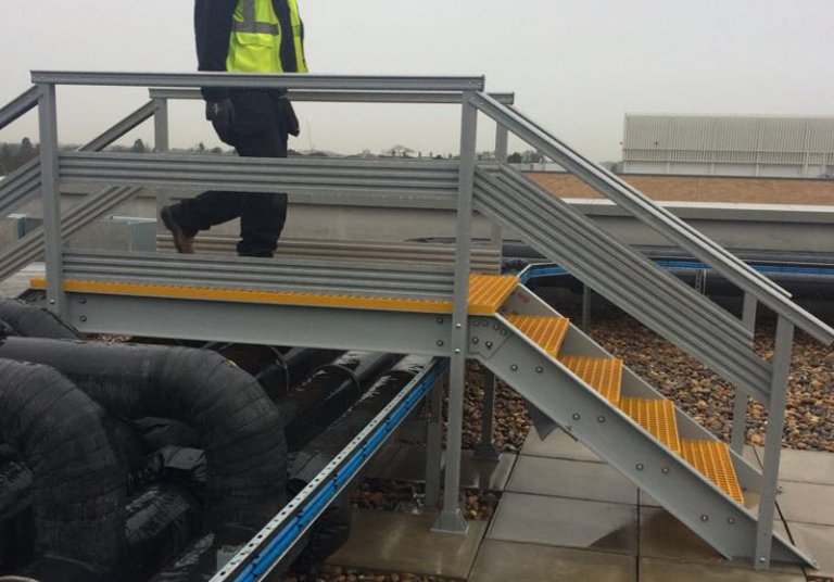 GRP Stairs and Access Platforms and Up and over walkways | GRP Safety