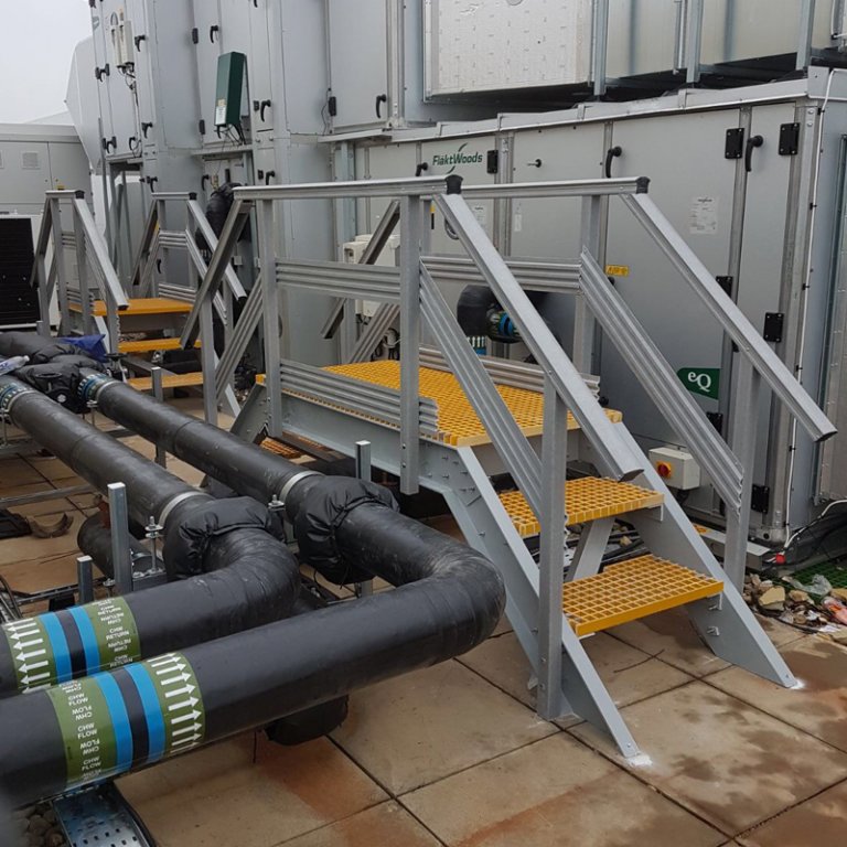 GRP Stairs and Access Platforms and Up and over walkways | GRP Safety