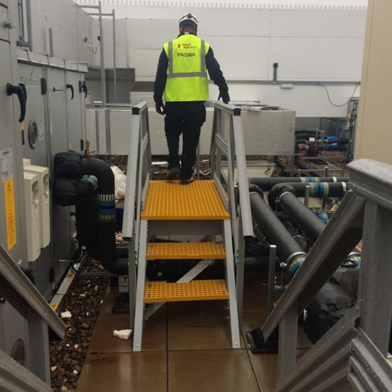 GRP Stairs and Access Platforms and Up and over walkways | GRP Safety
